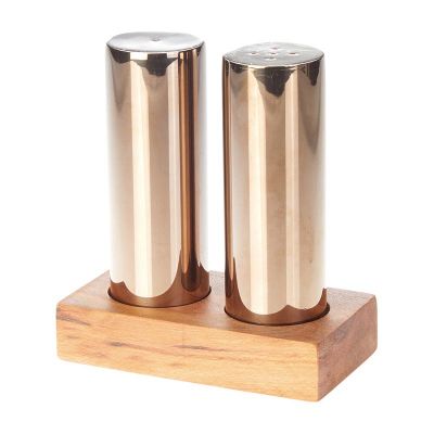 Biradlı GRV-319 Everest Round Large Salt Shaker Set, 2 pcs, Copper Price