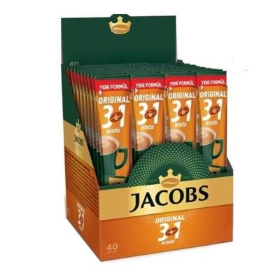 Jacobs 3'ü Bir Arada Toz Kahve, 14 gr, 40 Adet Fiyat