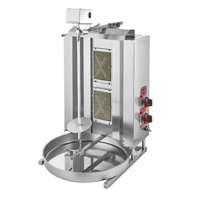 Remta D04(M) Top Motor Doner Kebab Cooker with, 2 Radians, Gas (CE)