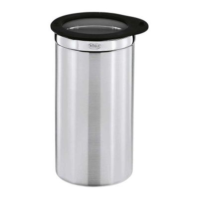 Rösle 16555 Stainless Steel Silicone and Glass Lid Storage Container, 1 ...